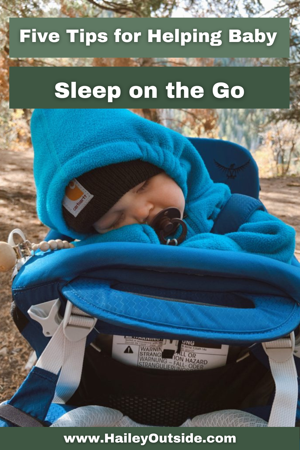 5 Tips to Help Your Baby Nap on the Go - Hailey Outside